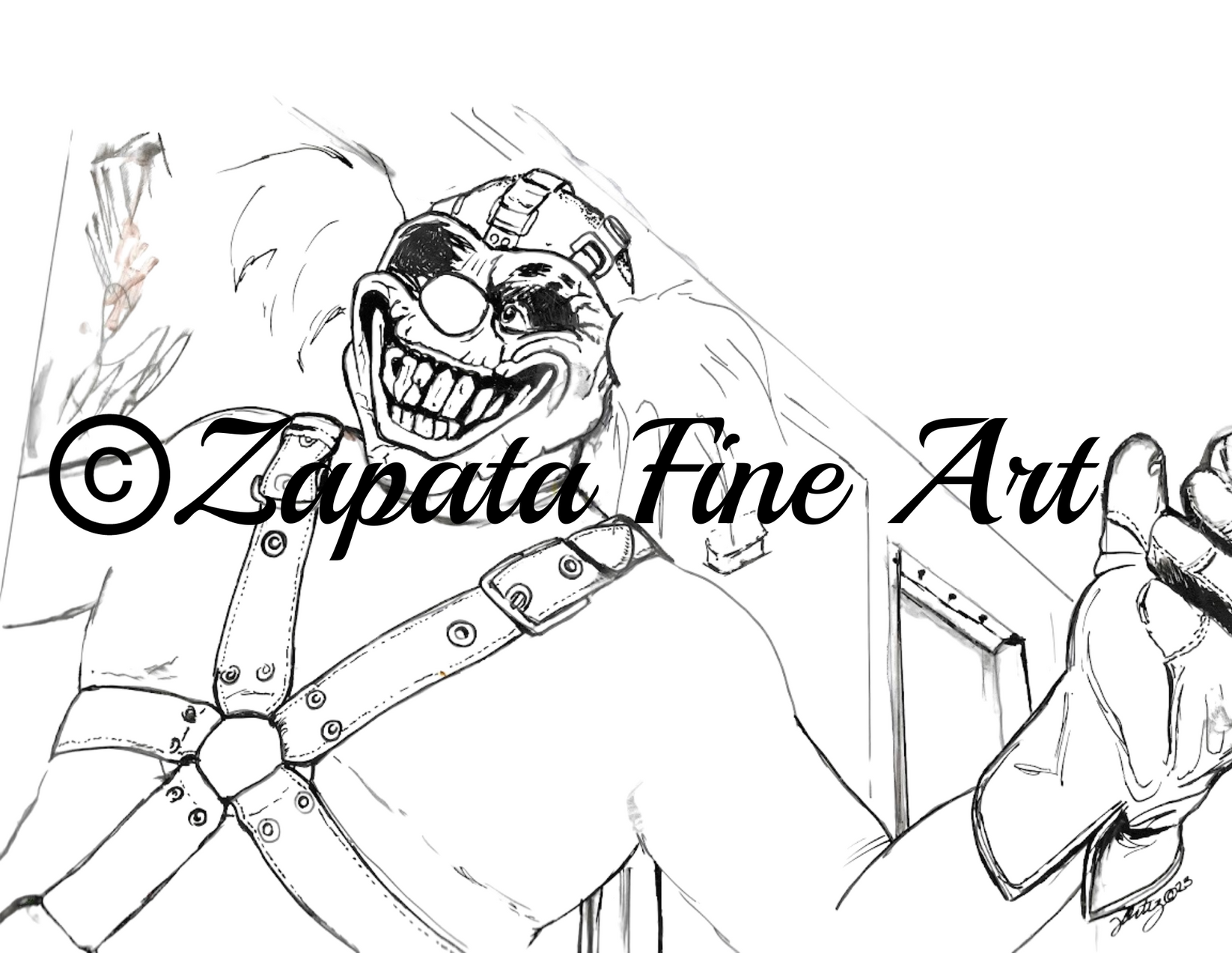 Sweet Tooth Coloring Page – Zapata Fine Art